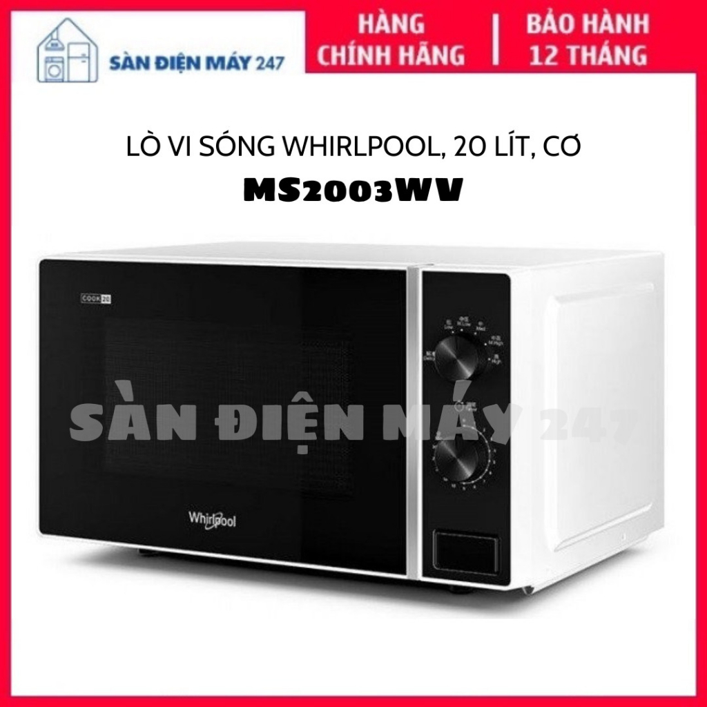Lò vi sóng Whirlpool, 20 lít, Hàng chính hãng, Bảo hành 24 tháng | Shopee Việt Nam