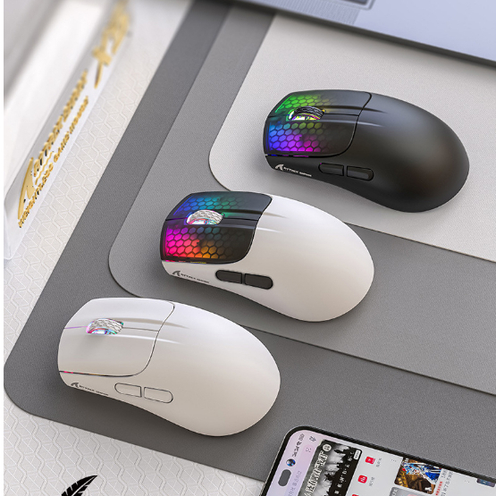 Chuột Không Dây Siêu Nhẹ Attactk Shark X5 có LED RGB Cân Nặng 50g LED ...