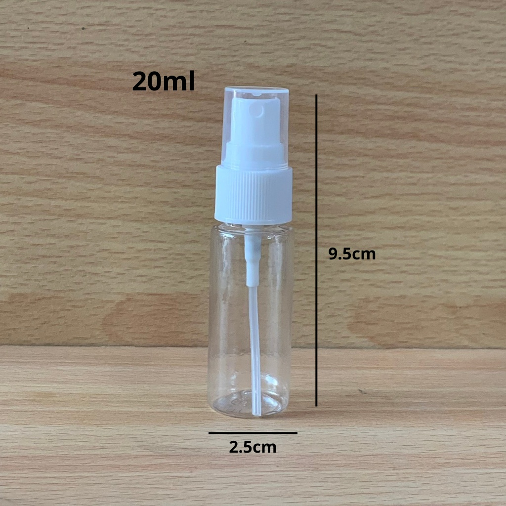 Chai Xịt Phun Sương ♥️ Chai Nhựa Pet 15ML/20ML/30ML/50ML/100ML Chiết Mỹ Phẩm Du Lịch, Gel, Nước ...