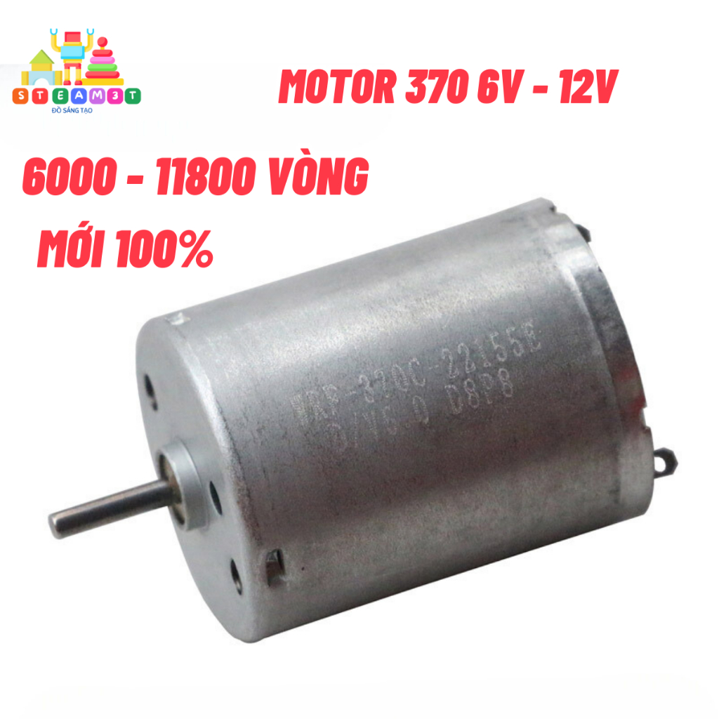 Motor mini 370 6V 12V Tốc độ 6000 11800 vòng thay thế máy xăm chổi kim ...