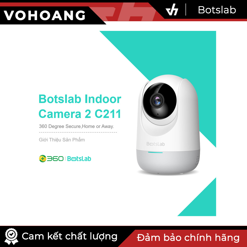 Camera 360 trong nhà Botslab C211 độ phân giải 2k sắc nét, theo dõi ...