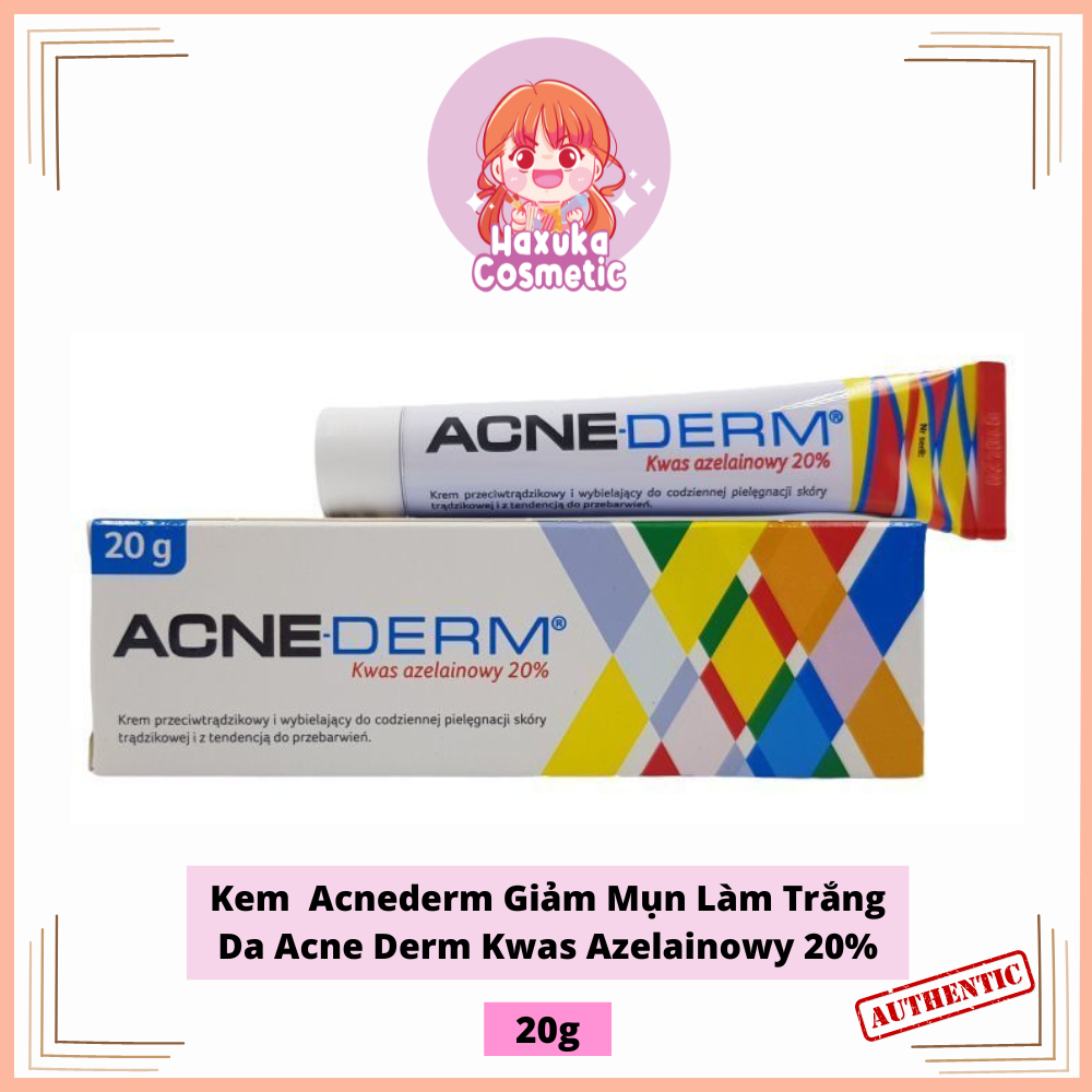 Kem Acnederm Giảm Mụn Làm Trắng Da Acne Derm 20% Axit Azelaic 20g ...