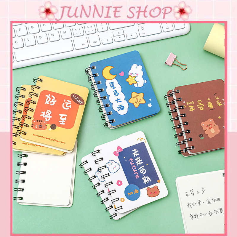 Sổ Tay Ghi Chép Mini Dễ Thương Lò Xo Tiện Lợi Nhỏ Xinh, Sổ Note Mini ...