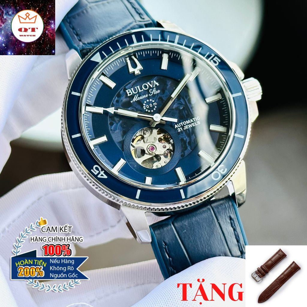 Đồng Hồ Nam Bulova 96A291 Chính Hãng Tặng Kèm Dây Da Cao Cấp | Shopee Việt Nam