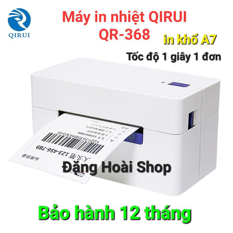 Máy In Nhiệt QIRUI QR-368 In đơn hàng Shopee, Tem, Mã Vạch,Giấy In Nhiệt Không Dùng Mực Tiện Lợi ...
