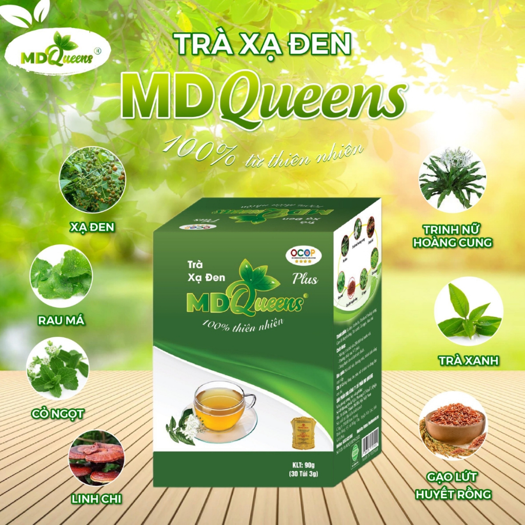 Trà xạ đen MD Queens 100% thảo dược thiên nhiên giúp ổn định huyết áp ...