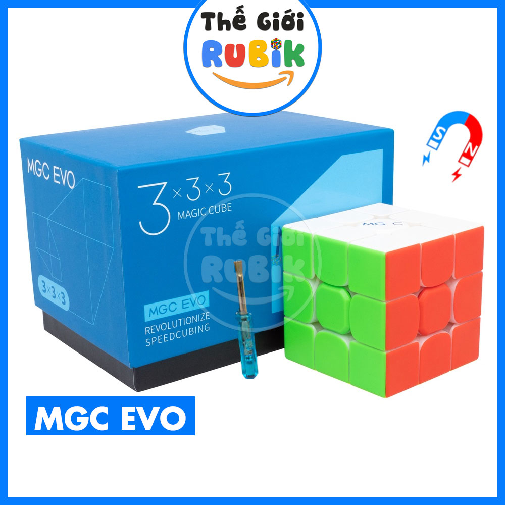 [Chính Hãng ] YJ MGC EVO 3x3 Có Nam Châm MGC 3 EVO Magnetic Stickerless Cube | The Gioi Rubik ...
