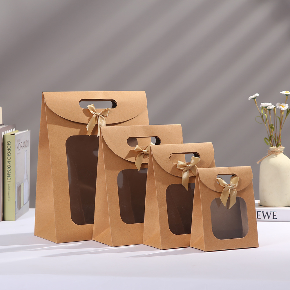 Túi đựng quà giấy kraft cao cấp nâu dày có (Cửa Sổ) | Shopee Việt Nam