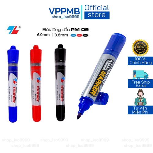 1 Bút Lông Dầu Thiên Long PM09 Hàng Chính Hãng | Shopee Việt Nam