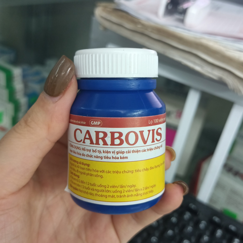 Carbovis - Carbomango Than hoạt tính (Lọ 100 viên) | Shopee Việt Nam
