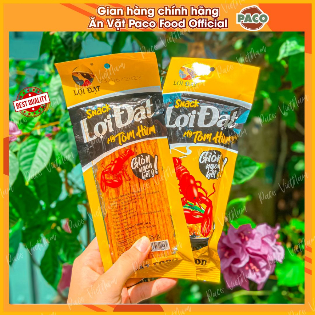 MỚI COMBO 10 GÓI SNACK MÌ LỢI ĐẠT TÔM HÙM thơm ngon hương vị tuổi thơ ...