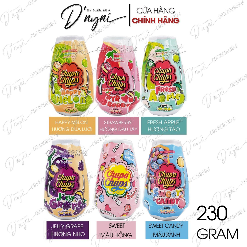 Sáp Thơm Phòng Khử Mùi FRESH TIME Chupa Chups Air Freshener Gel 230g ...
