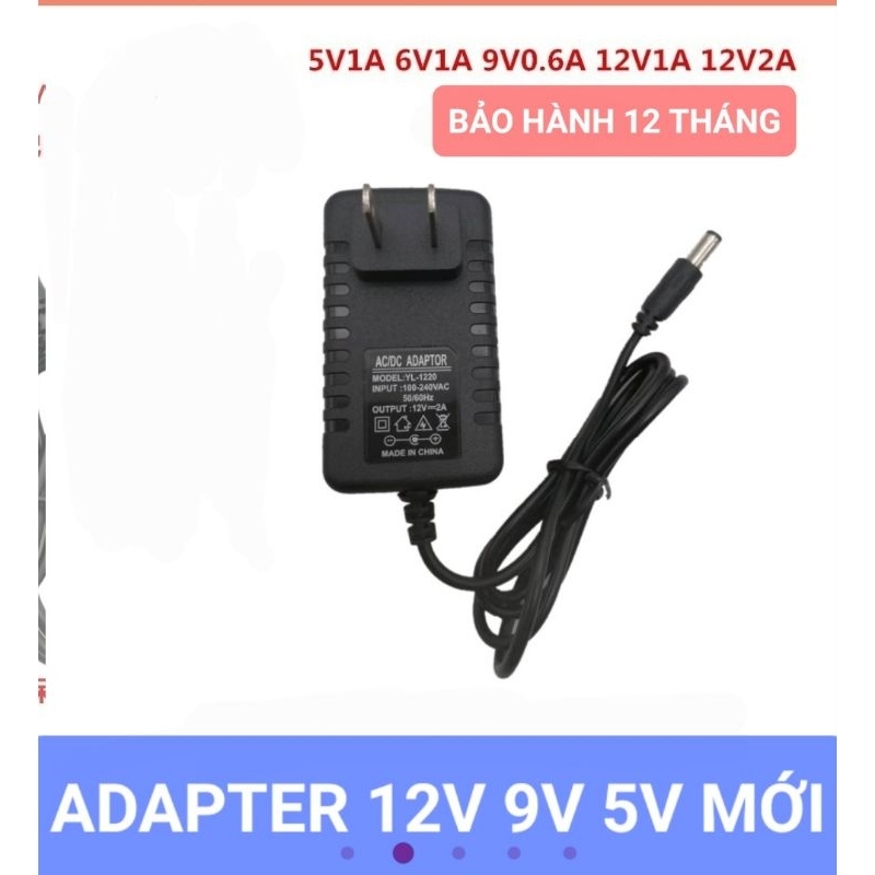 Cục nguồn adapter 5v 9v 12v 4A 3A 2A 1A thay thế cục nguồn thiết bị ...