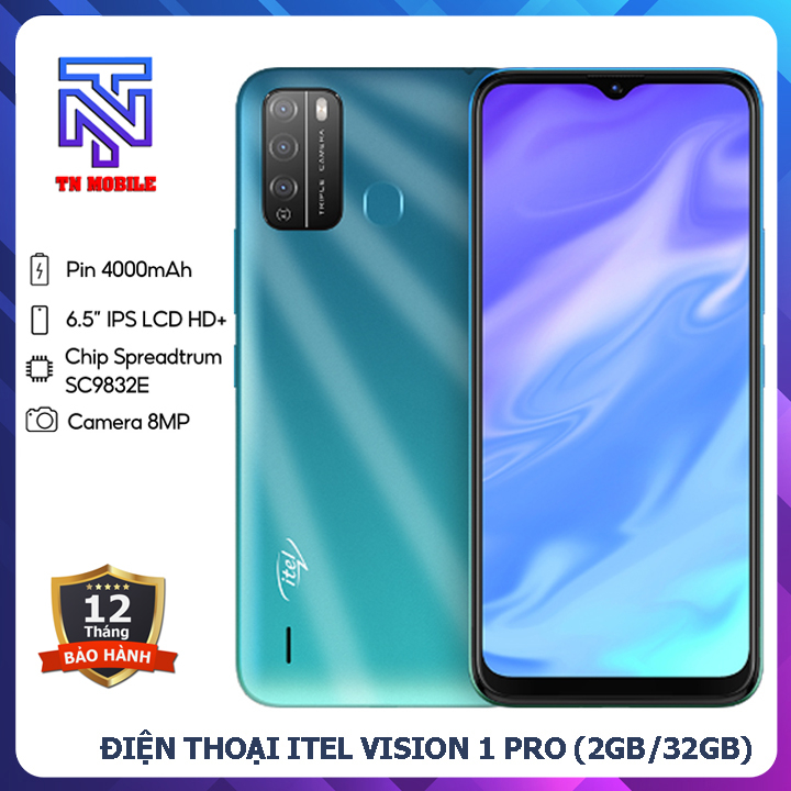 Điện Thoại ITEL Vision 1 Pro L6502 (2Gb/32Gb) - Cảm biến vân tay, Nhận ...