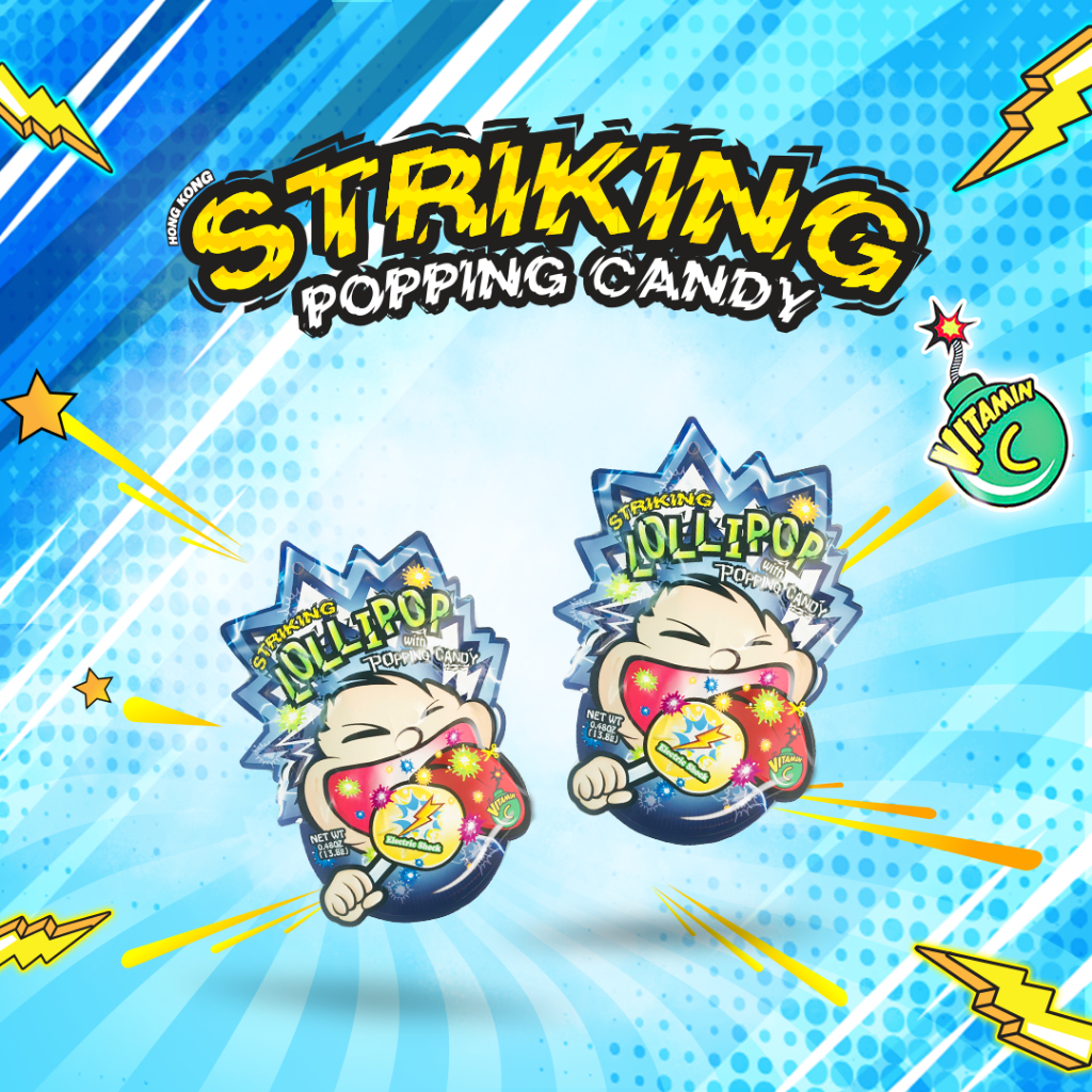 Striking Popping Candy - Kẹo mút nổ Electric shock | Shopee Việt Nam