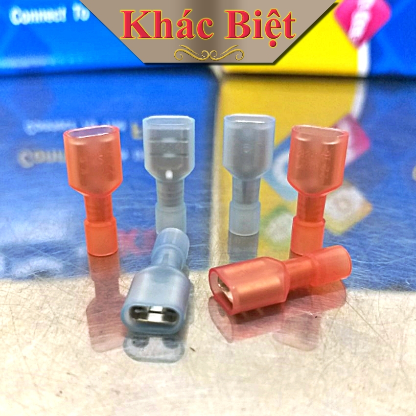 Đầu cos ghim dẹp đực cái cao cấp KST bằng đồng bấm nối dây điện FDFN ...