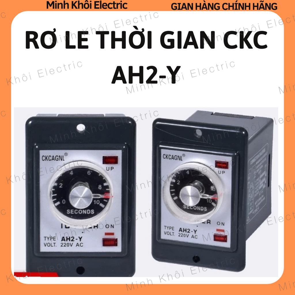 Rơ le thời gian AH2-Y 220V, relay thời gian AH2Y, rơ le hẹn giờ, timer ...