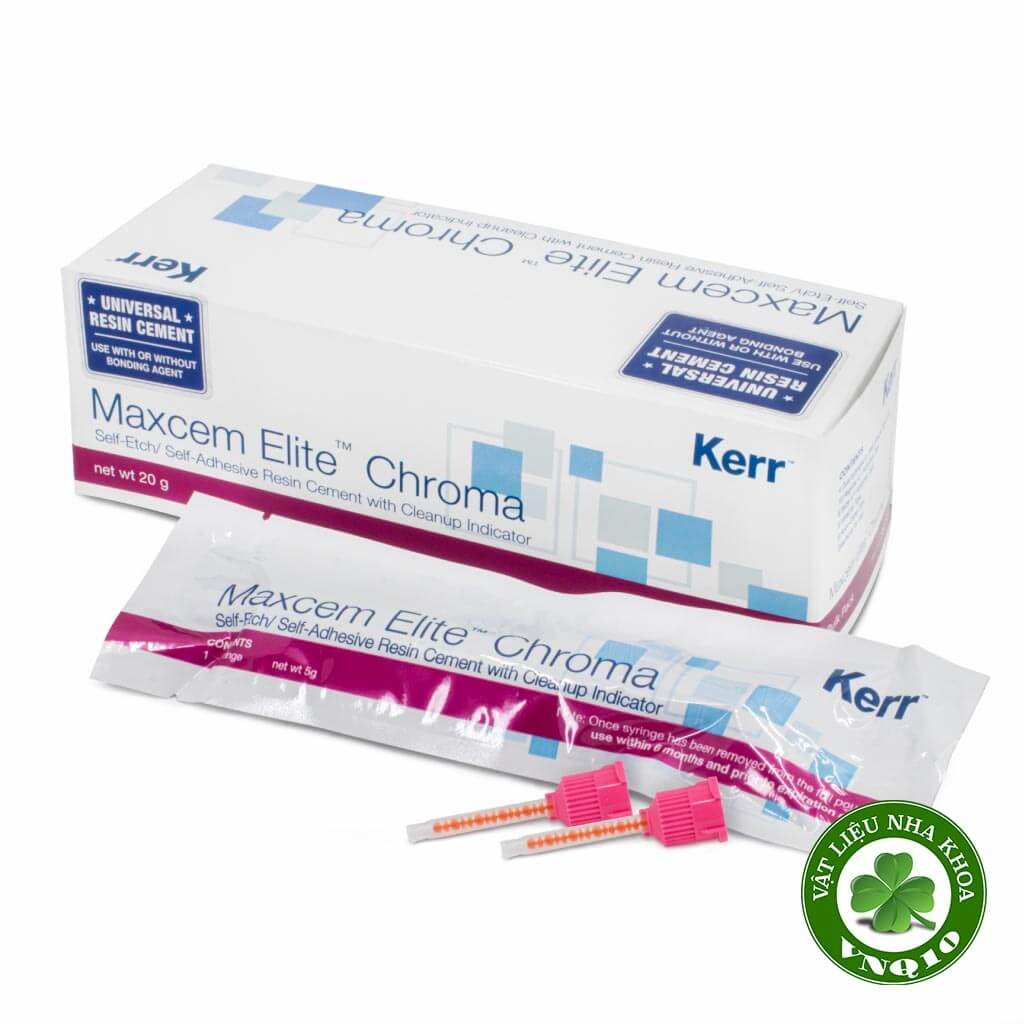 Xi măng gắn răng MAXCEM ELITE CHROMA KERR - Hộp 2 tuýp 5gr | Shopee ...