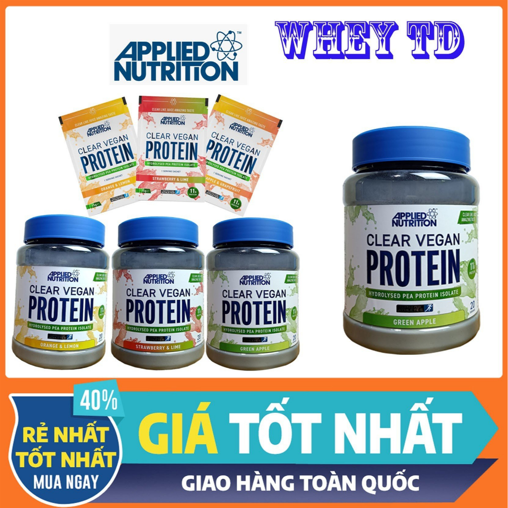 Whey Clear Vegan Protein - Whey thuỷ phân trái cây dành cho người ăn ...