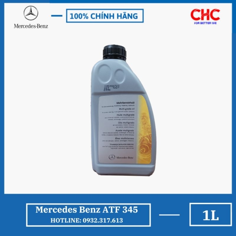 Dầu trợ lực lái xe Mercedes Benz Tiêu chuẩn cao cấp MB345.0 1L | Shopee ...