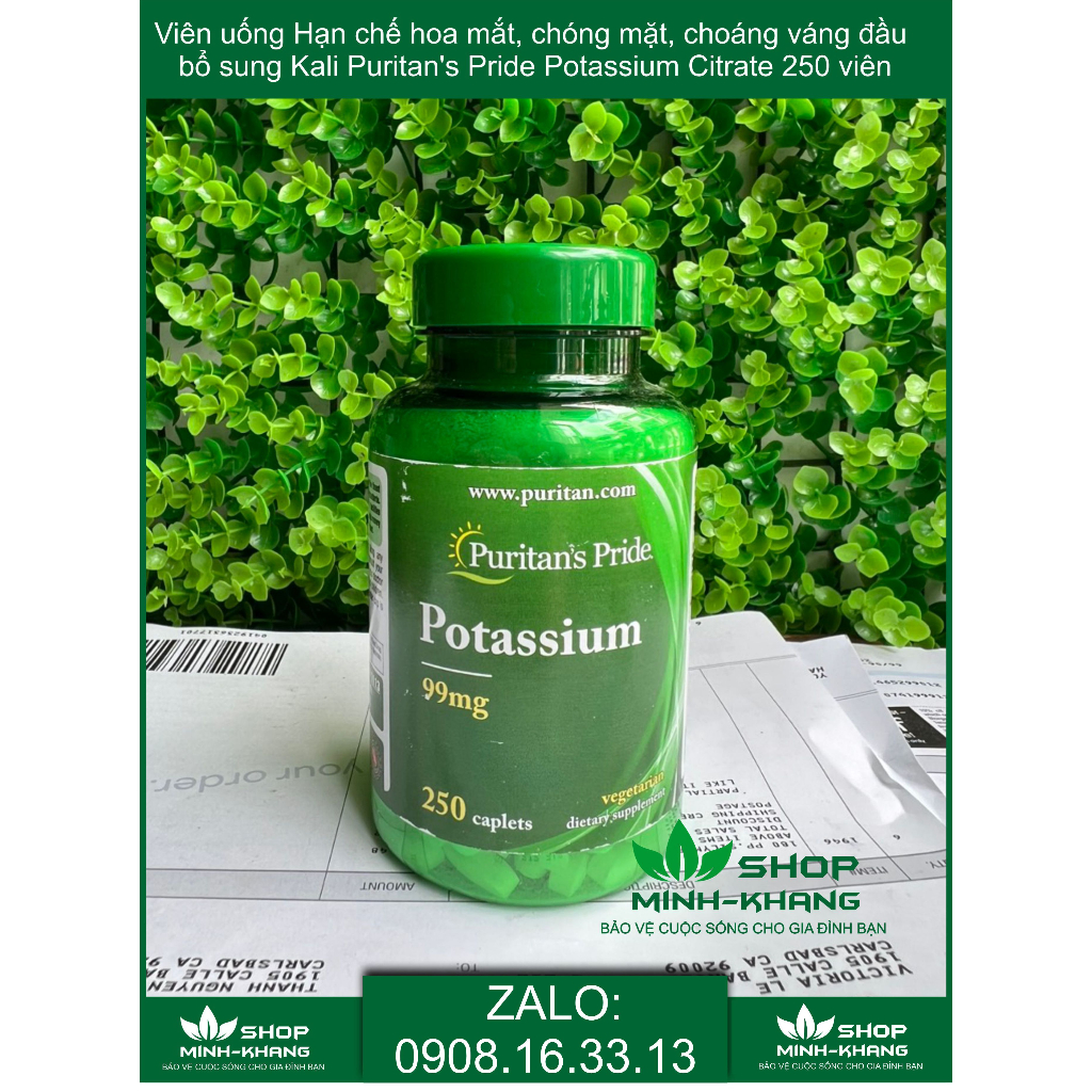 [BILL HÃNG] Viên uống bổ sung Kali Potassium 99mg | Shopee Việt Nam