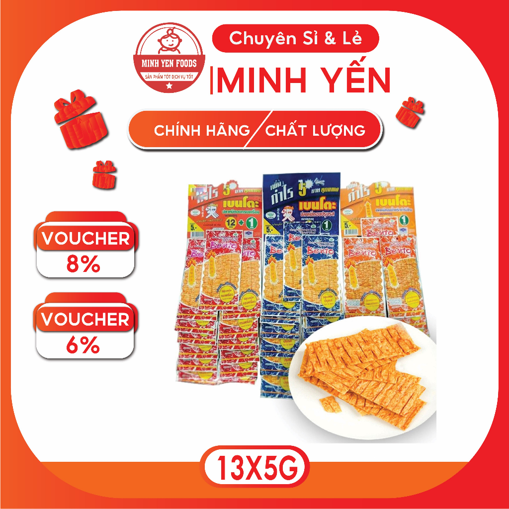 [2024] Combo 3 dây Mực bento 4g (13gói x 3) | Shopee Việt Nam