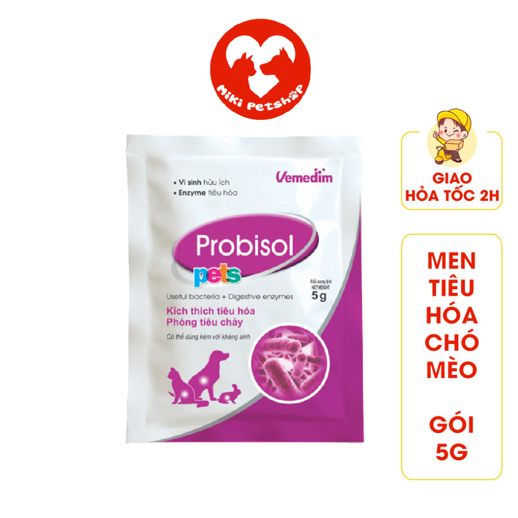 Men Hỗ Trợ Tiêu Hóa Cho Mèo Con Chó Con Probisol 5G | Shopee Việt Nam