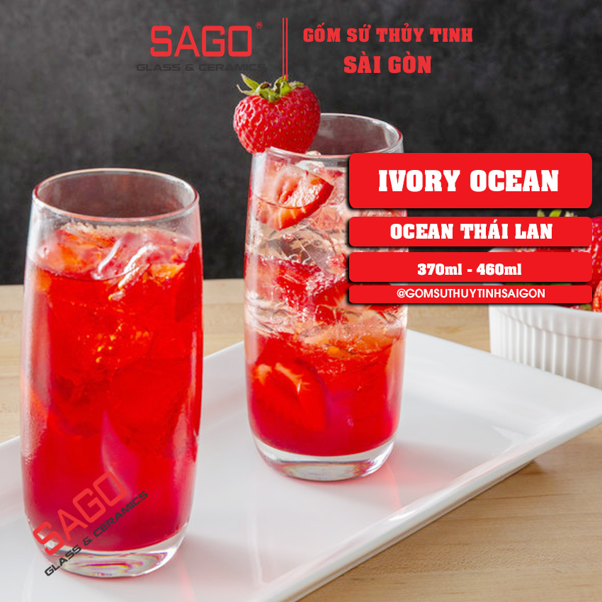Ly thủy tinh Ocean Ivory 260ml , 320ml , 370ml , 460ml | Tùy Chọn Dòng ...