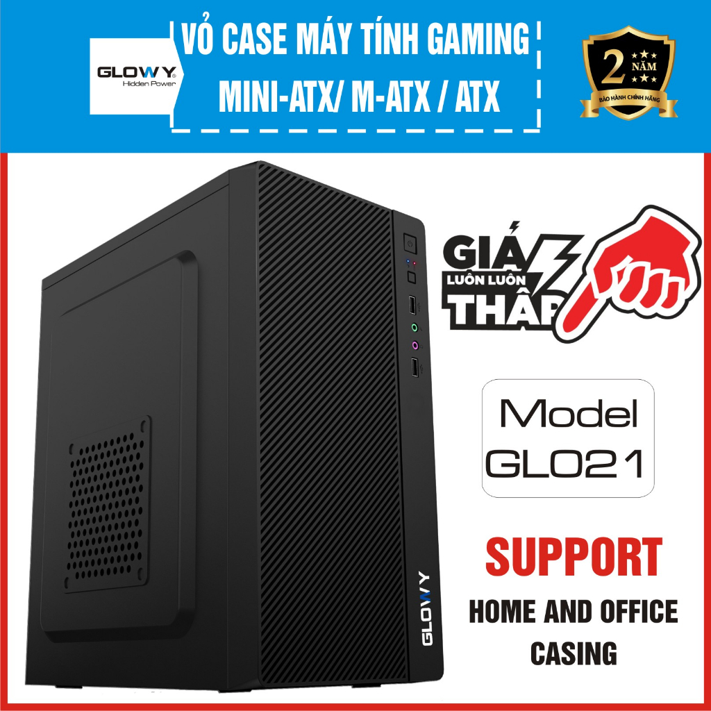 Vỏ máy tính chính hãng, case Glowy GL021|G339|G803 - Mini-ATX|M-ATX ...