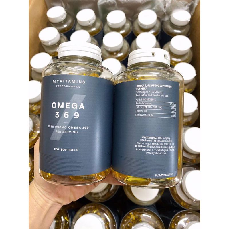 Viên uống Omega 369 Myvitamins hộp 120 viên UK | Shopee Việt Nam