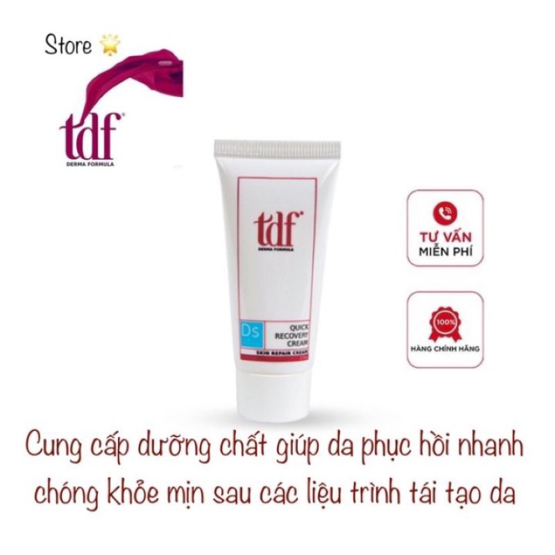 Tdf Quick Recovery Cream Kem dưỡng phục hồi da sau liệu trình trị liệu ...