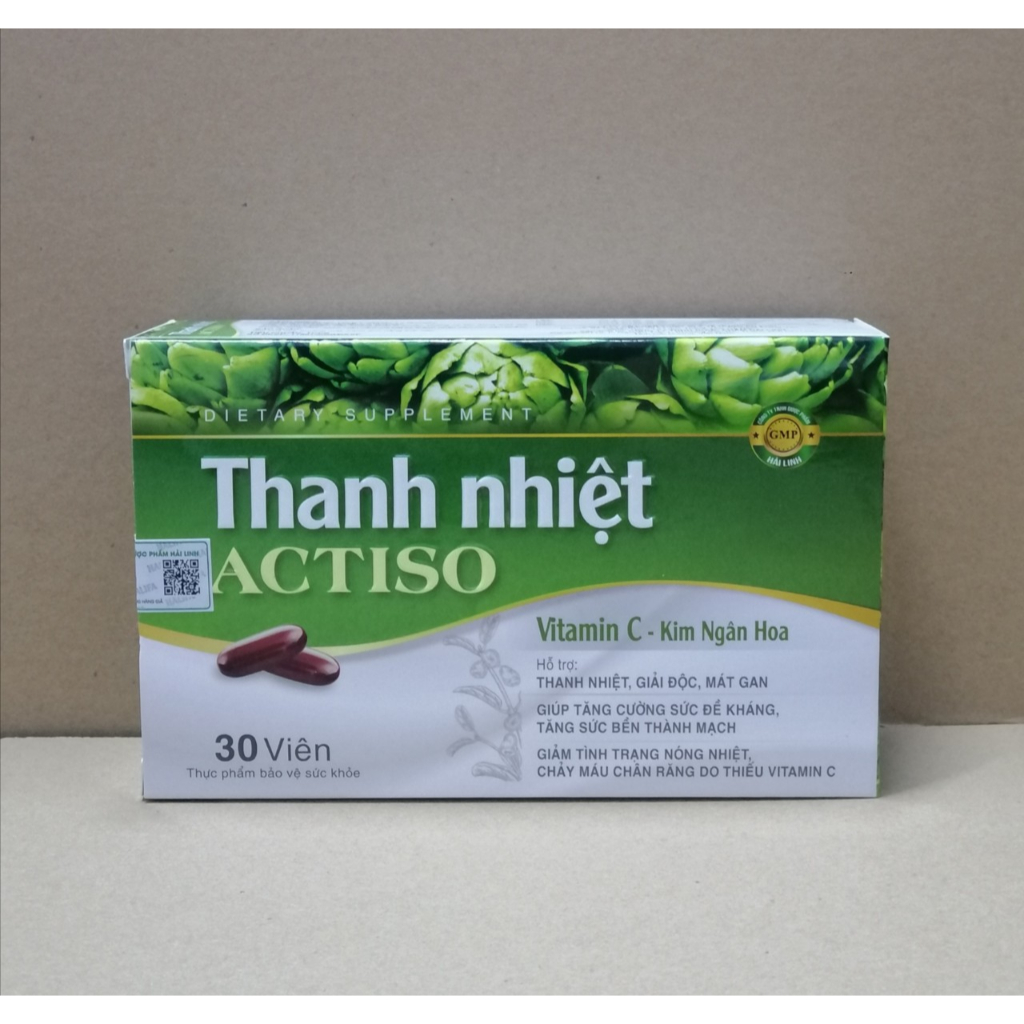 Thanh Nhiệt Actiso viên uống giải độc mát gan,thanh nhiệt cơ thể an ...