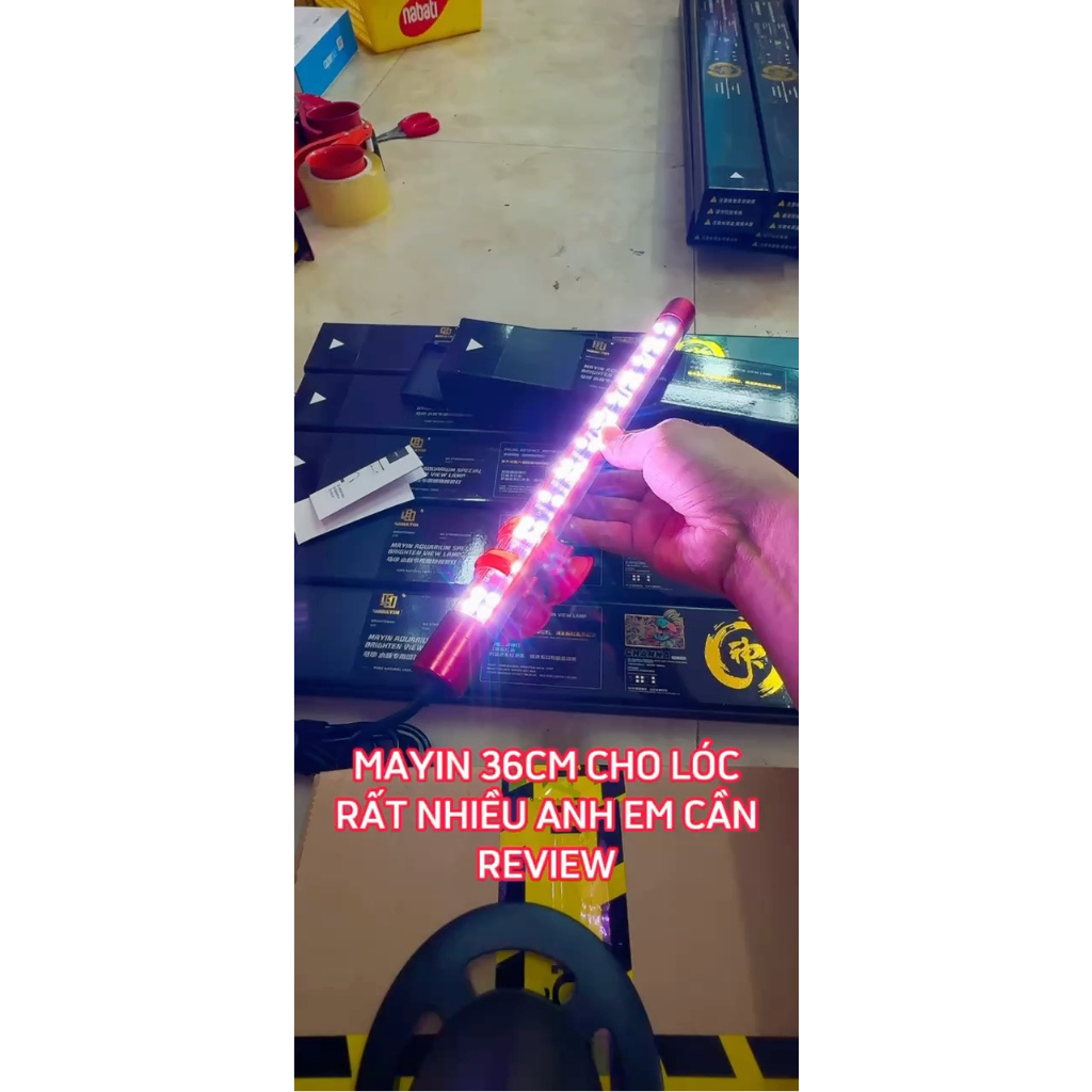 Đèn MAYIN SUPER COLOR 36cm 52cm (MẪU MỚI) Giành Cho Cá Lóc, Cá La Hán ...