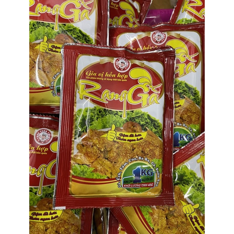 Bột muối rang gà Huy Tuấn- gói 40gr dùng cho 1kg thịt | Shopee Việt Nam