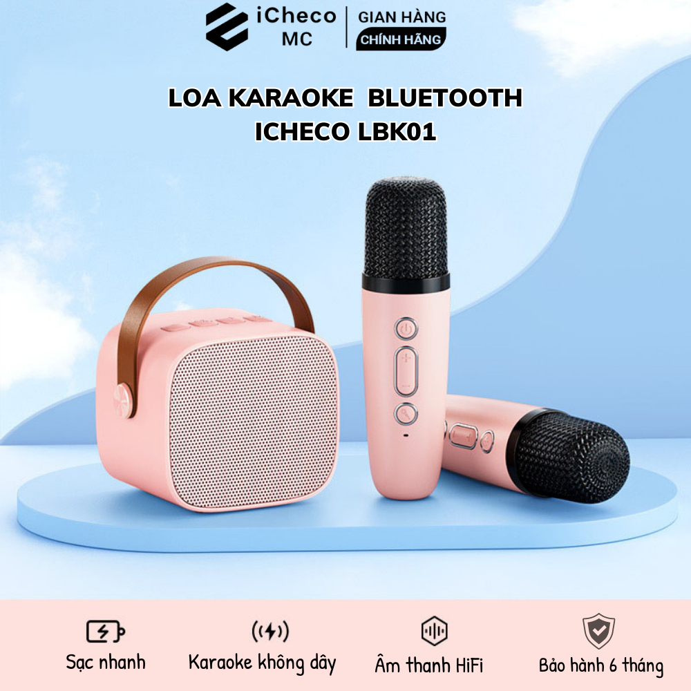 Loa bluetooth mini karaoke kèm mic không dây công suất 5W - Bảo hành ...