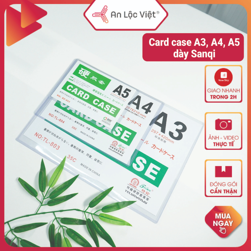 Combo 5 bìa card Case khổ A4-A5, 1 bìa khổ A3, trong suốt dùng để đựng tài liệu | Shopee Việt Nam