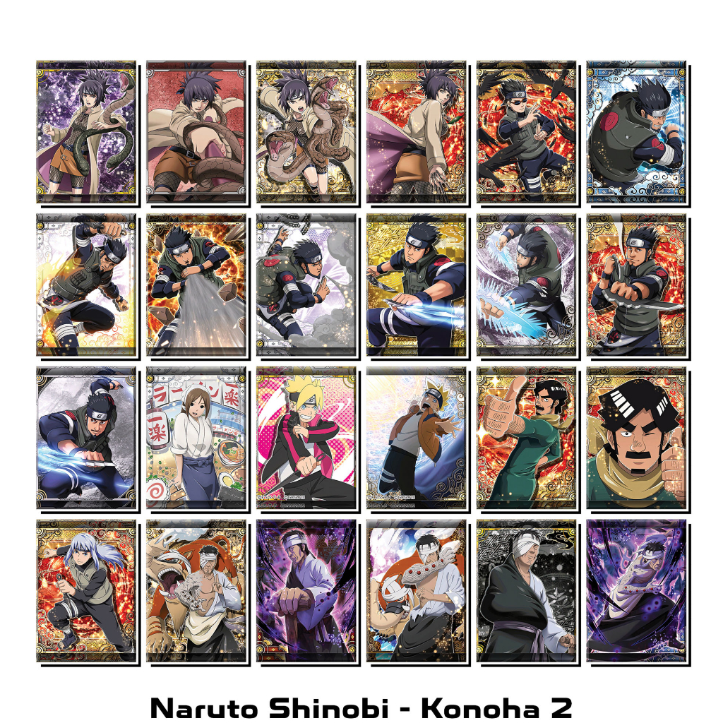 [Độc Quyền Phản Quang 7 Màu] Thẻ Bài Naruto - Konoha phần 2 - 6.3 x 7 ...