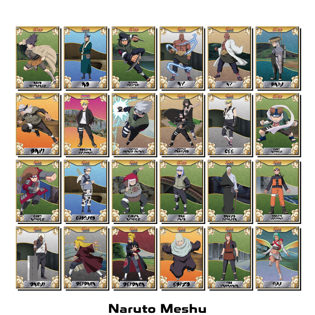 [Độc Quyền Phản Quang 7 Màu] Thẻ bài Naruto Meshu - 6.3 x 9 cm | Shopee ...