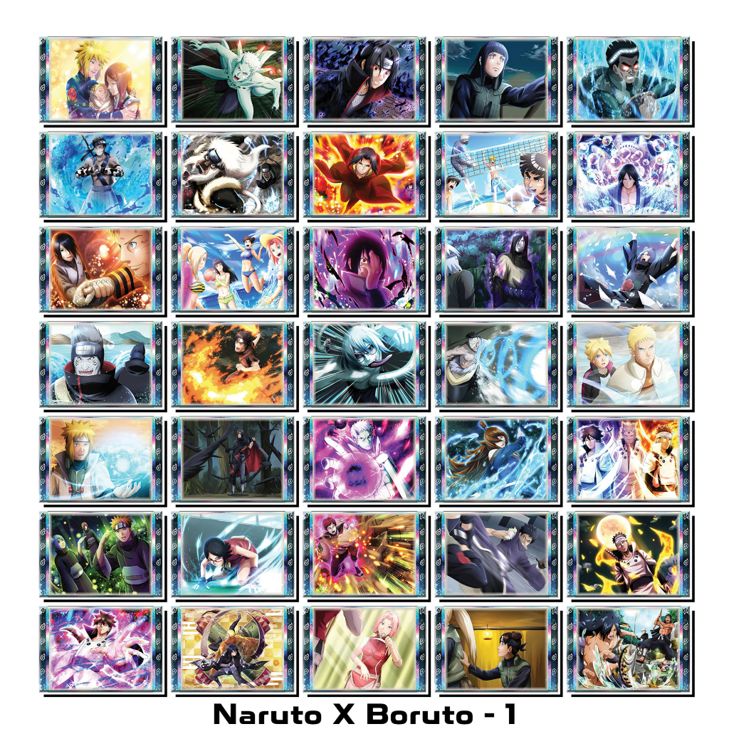 [Độc Quyền Phản Quang 7 Màu] Thẻ Bài Naruto x Boruto - Phần 1 - 6.3 x ...