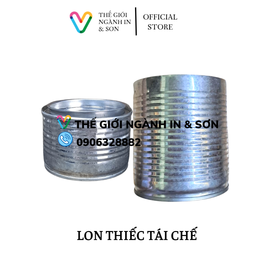 Lon Thiếc Tái Chế Diy Lon Sữa Bò Dùng để đựng Pha Mực In Lụa Sơn In Cắm Hoa Trang Trí Nhà