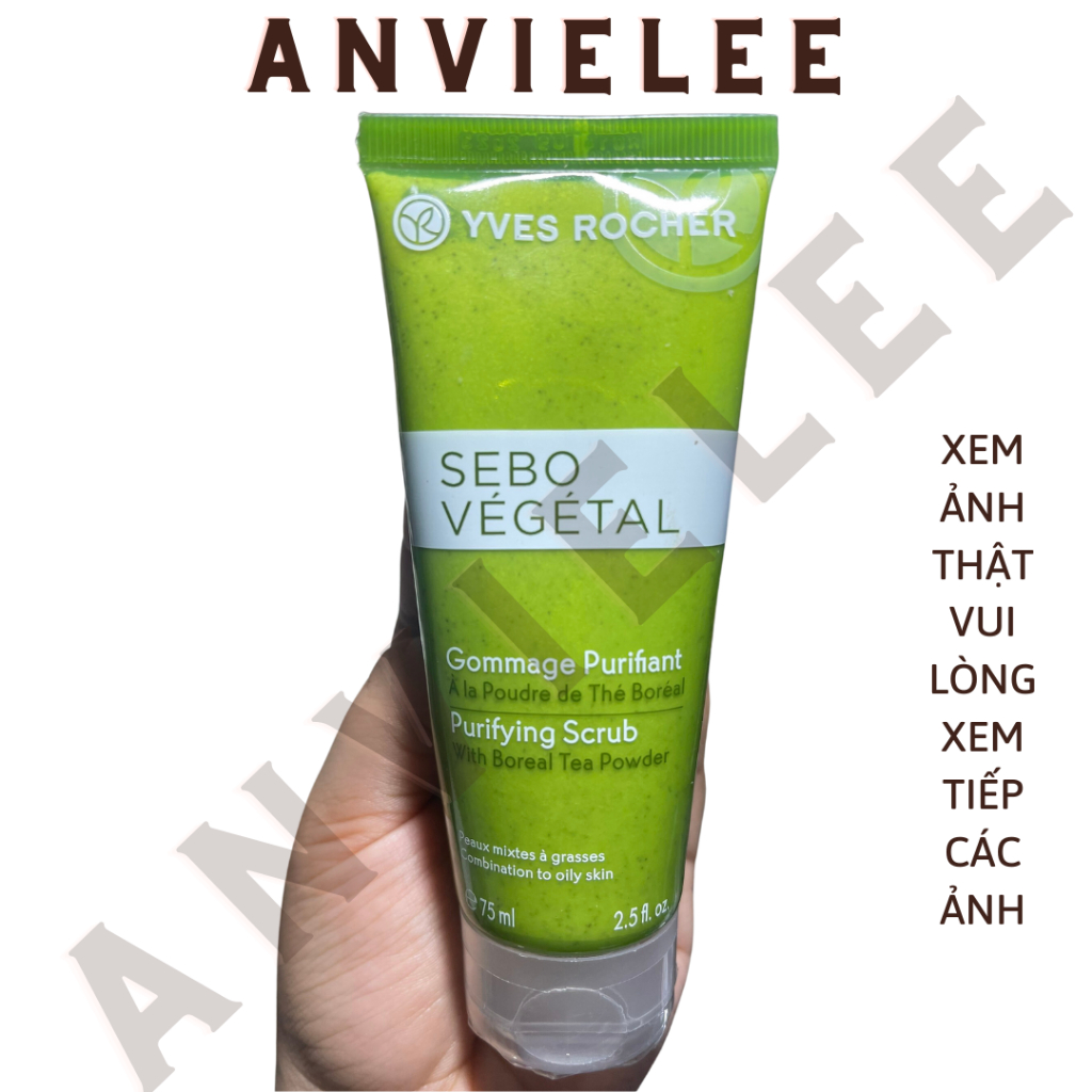 [ẢNH THẬT] [THANH LÝ] [Gốc 399] Tẩy da chết Tế Bào Sừng Yves Rocher Sebo Vegetal Gommage ...