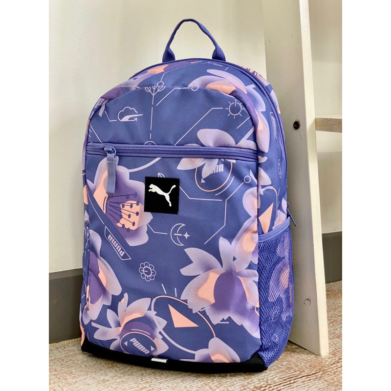 Balo P.MA Xanh Họa Tiết Hoa X.Dư (Blue P.ma Backpack) - Balo Pu.ma Thời ...