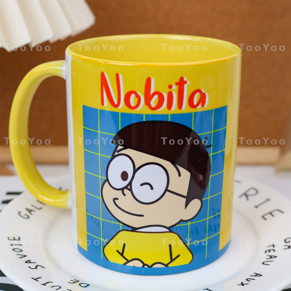 Ly sứ 6 nhân vật Doraemon, Nobita, Shizuka, Jaian, Doraemi, Suneo dễ ...