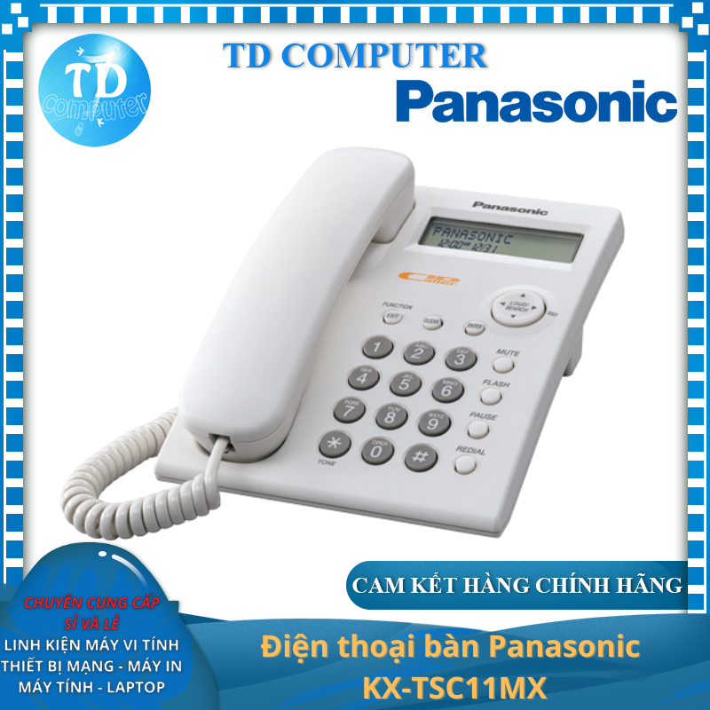 Điện thoại bàn Panasonic KX-TSC11MX có màn hình hiển thị số - Hãng phân phối | Shopee Việt Nam