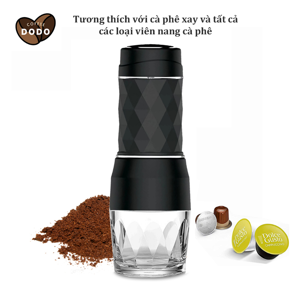 Máy pha cà phê cầm tay mini viên nén Máy pha cafe mini espresso Thích ...