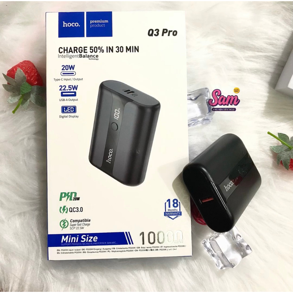 Pin dự phòng 10000mAh HOCO Q3 Pro | Shopee Việt Nam