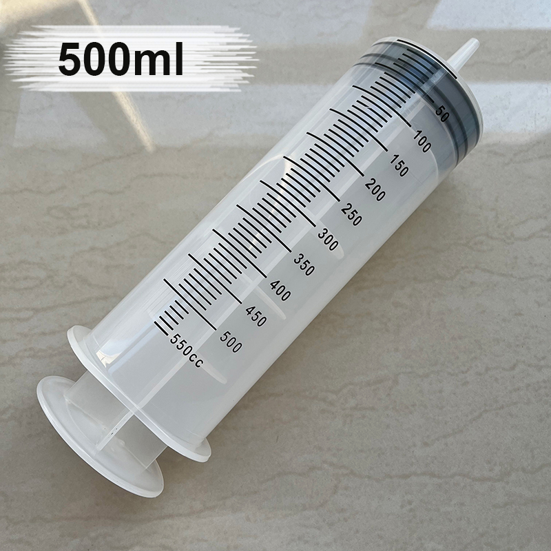 Xi lanh nhựa 500ml,ống tiêm nhựa,xilanh bơm tiêm có thể dùng cho ăn,trích dung dầu máy,tưới nưới ...