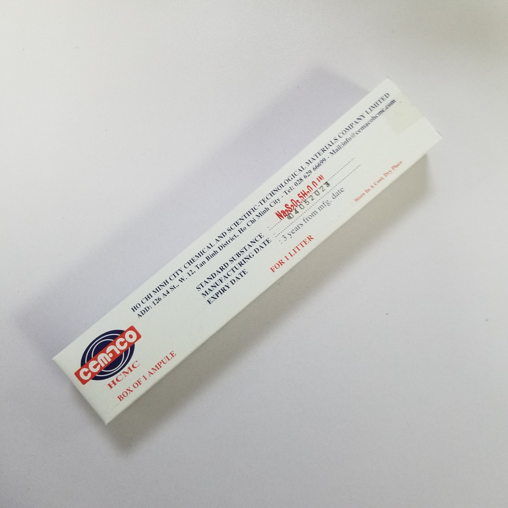 Ống chuẩn EDTA 0.05M (TRILON B) | Shopee Việt Nam
