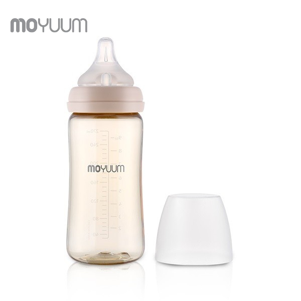 Bình sữa MOYUUM nhựa PPSU 270ml núm ty 2-5m (1 bình) | Shopee Việt Nam