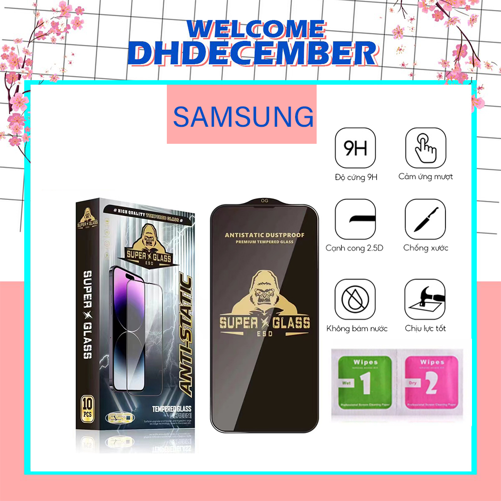 Kính cường lực KingKong full màn Samsung A05/A05S/A14/A13/A12/A02/A02S/A03/A03S/A13/A03ORE/A04 ...